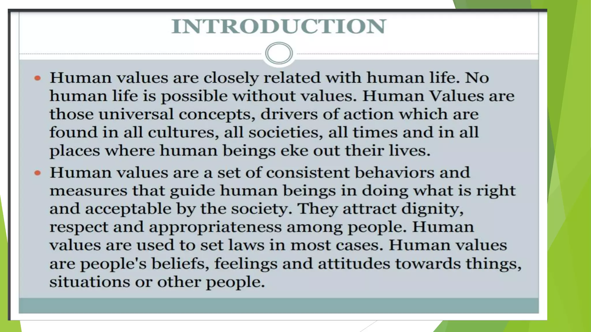 Values ppt | PPT