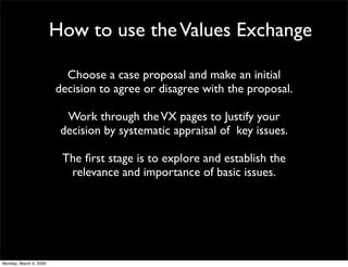 Values based Decision Making | KEY