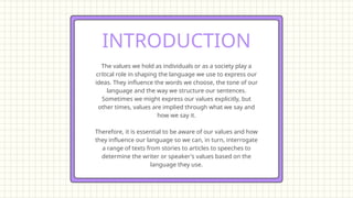 Values through Language English Presentation in Bright Modern Animated ...
