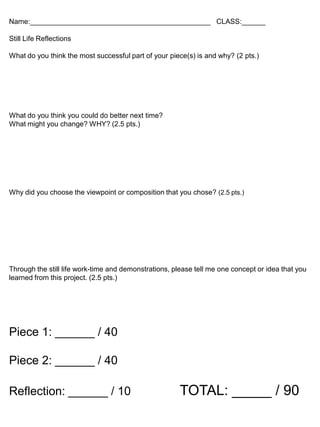 Value still life | PPTX