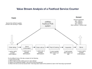 Value stream analysis sample exercise | PPT