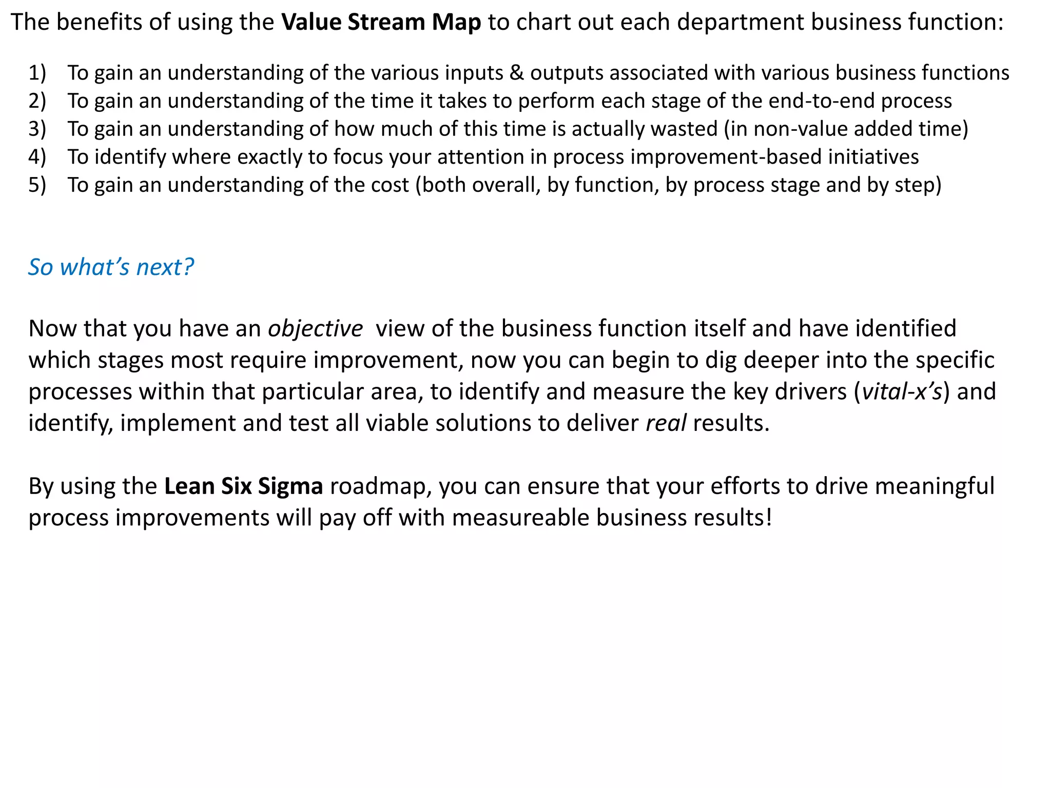 Stefan Vale. Value Stream Map | PPTX