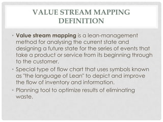 Value stream mapping | PPTX