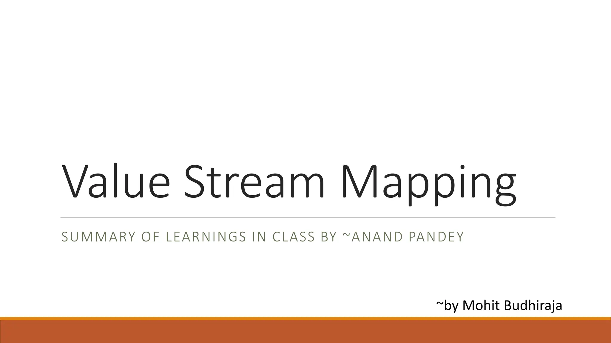 Value Stream Mapping | PDF