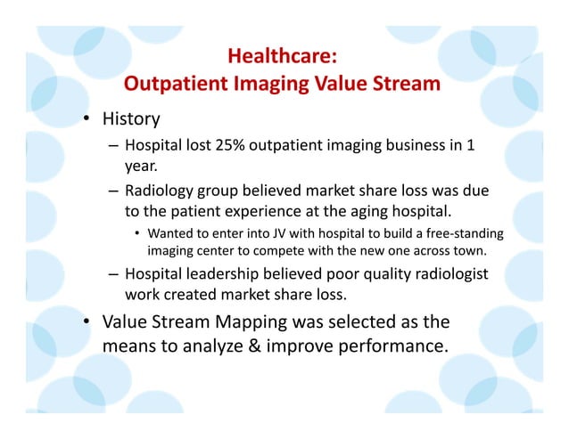 Value Stream Mapping: Case Studies | PDF
