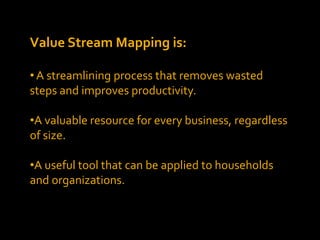 Value Steam Mapping | PPTX