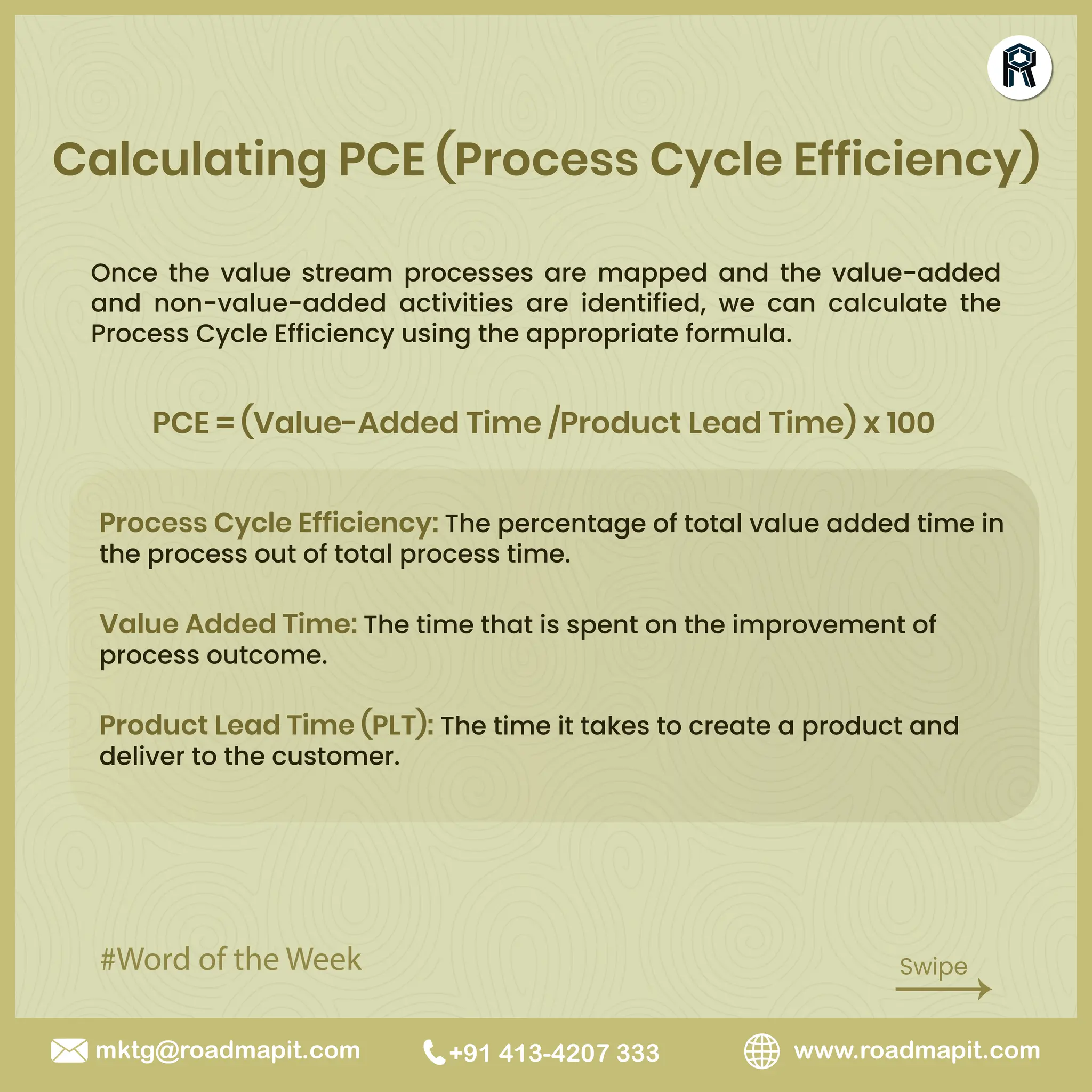 Value Stream Mapping (VSM) - Word of the Week |Roadmap IT Solutions | PDF