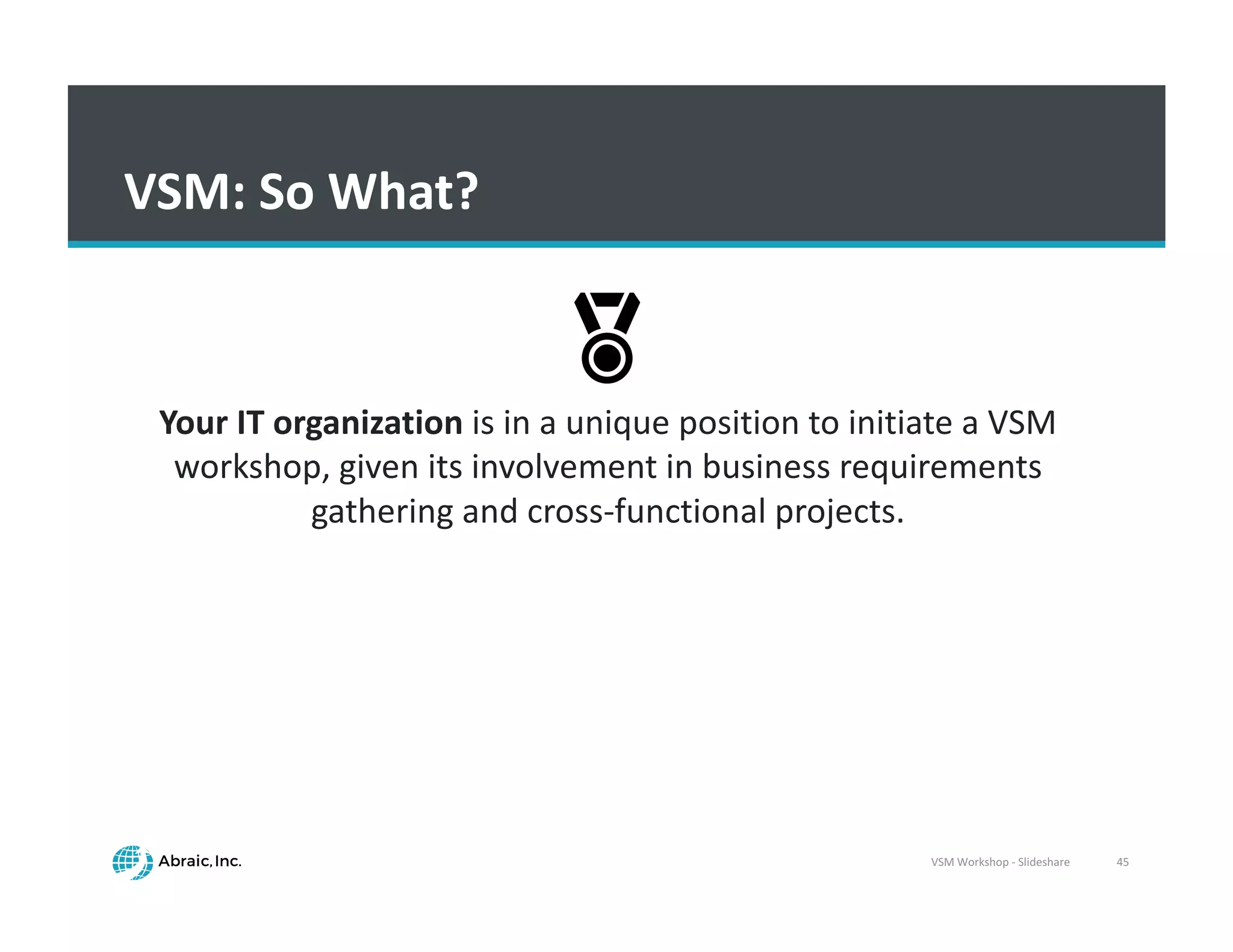 How to Run a Value Stream Mapping (VSM) Workshop | PDF