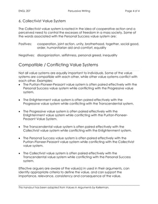 Values & Value Systems Final | PDF