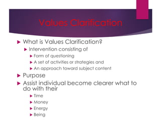 Values virtue clarification second edition | PPT