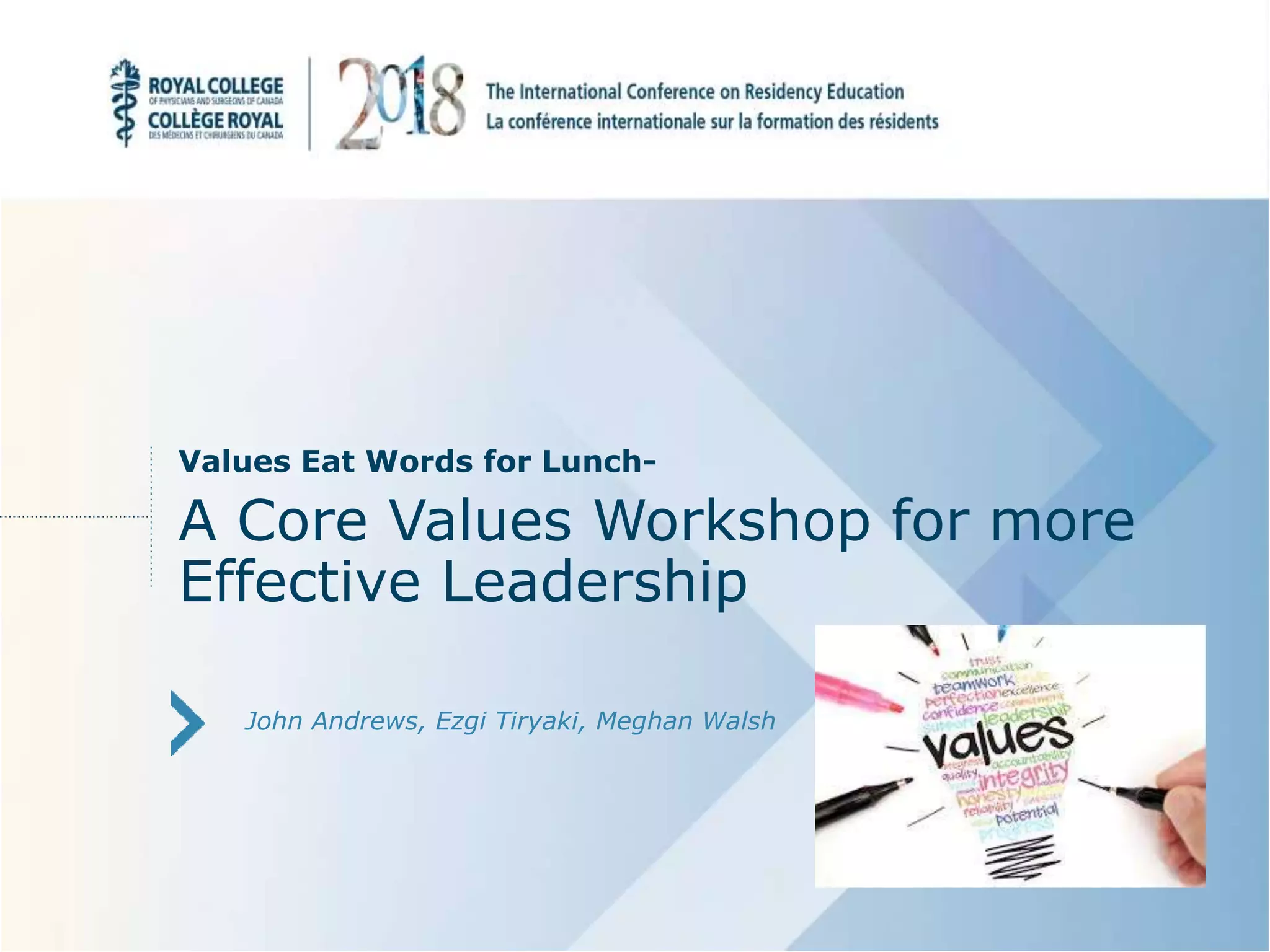 #meded values workshop | PPTX