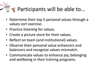 #meded values workshop | PPT
