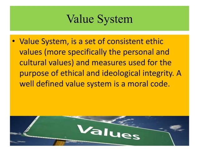 Value system and value teaching | PPT