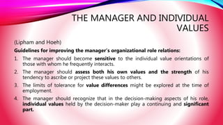 Value Systems and Management | PPTX