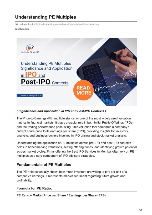 valugenius.in-Understanding PE Multiples.pdf