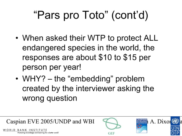 Valuing Biodiversity – Use and Non-use Values and Their Economic ...