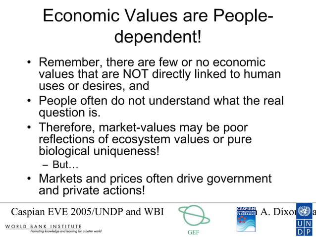 Valuing Biodiversity – Use and Non-use Values and Their Economic ...