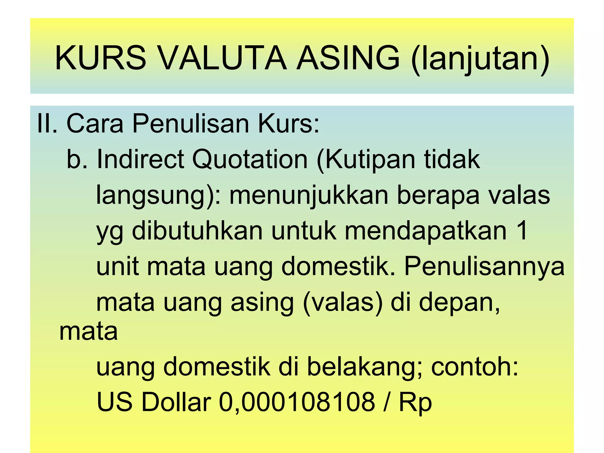 Valuta asing | PPT