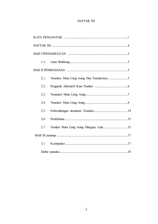 Contoh Makalah Valuta asing | DOCX