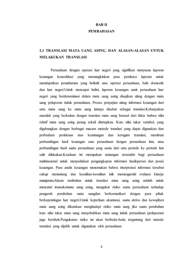 Contoh Makalah Valuta asing | DOCX