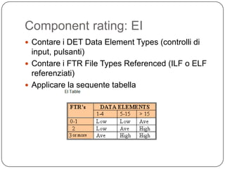 Valutazione dei function points | PPTX