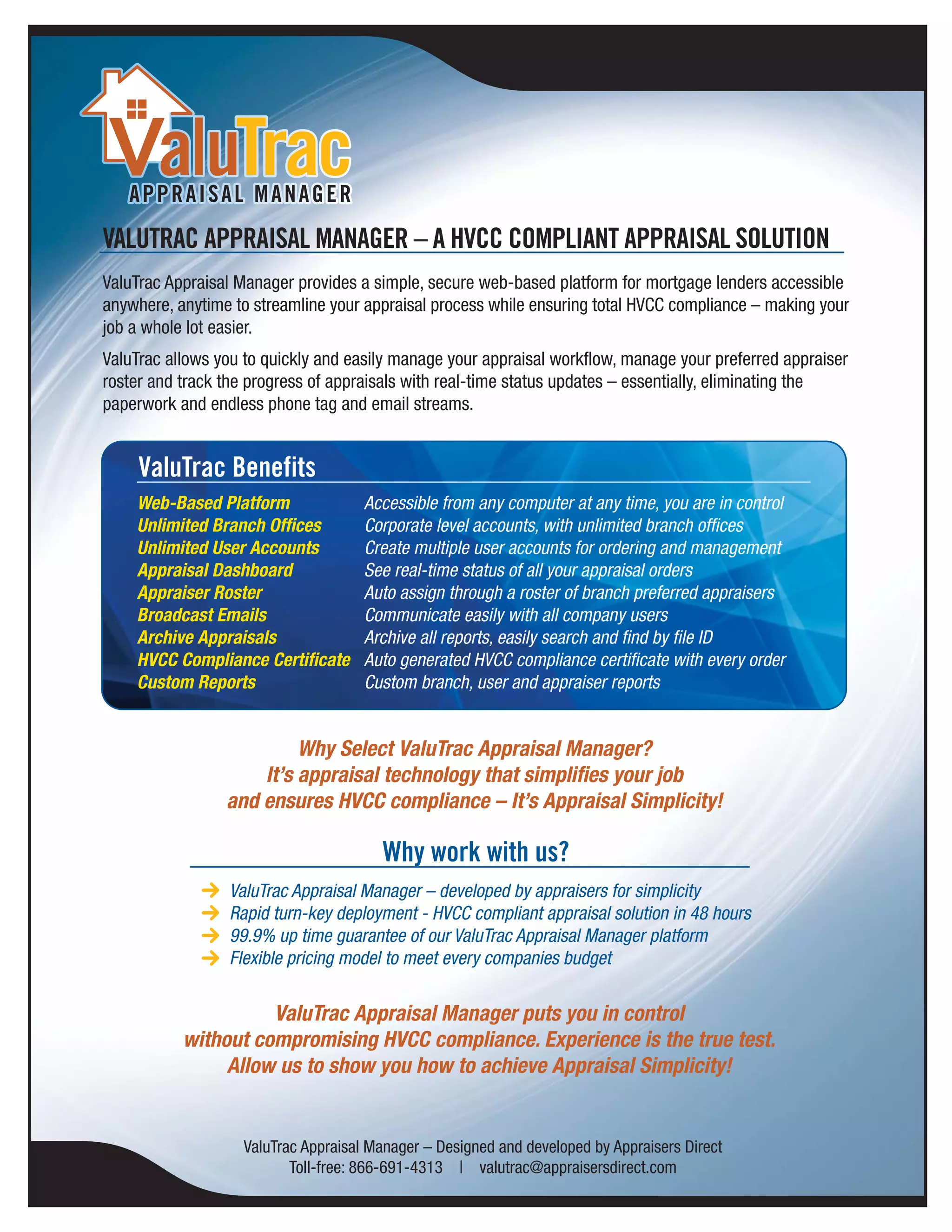 Valu Trac Appraisal Manager | PDF