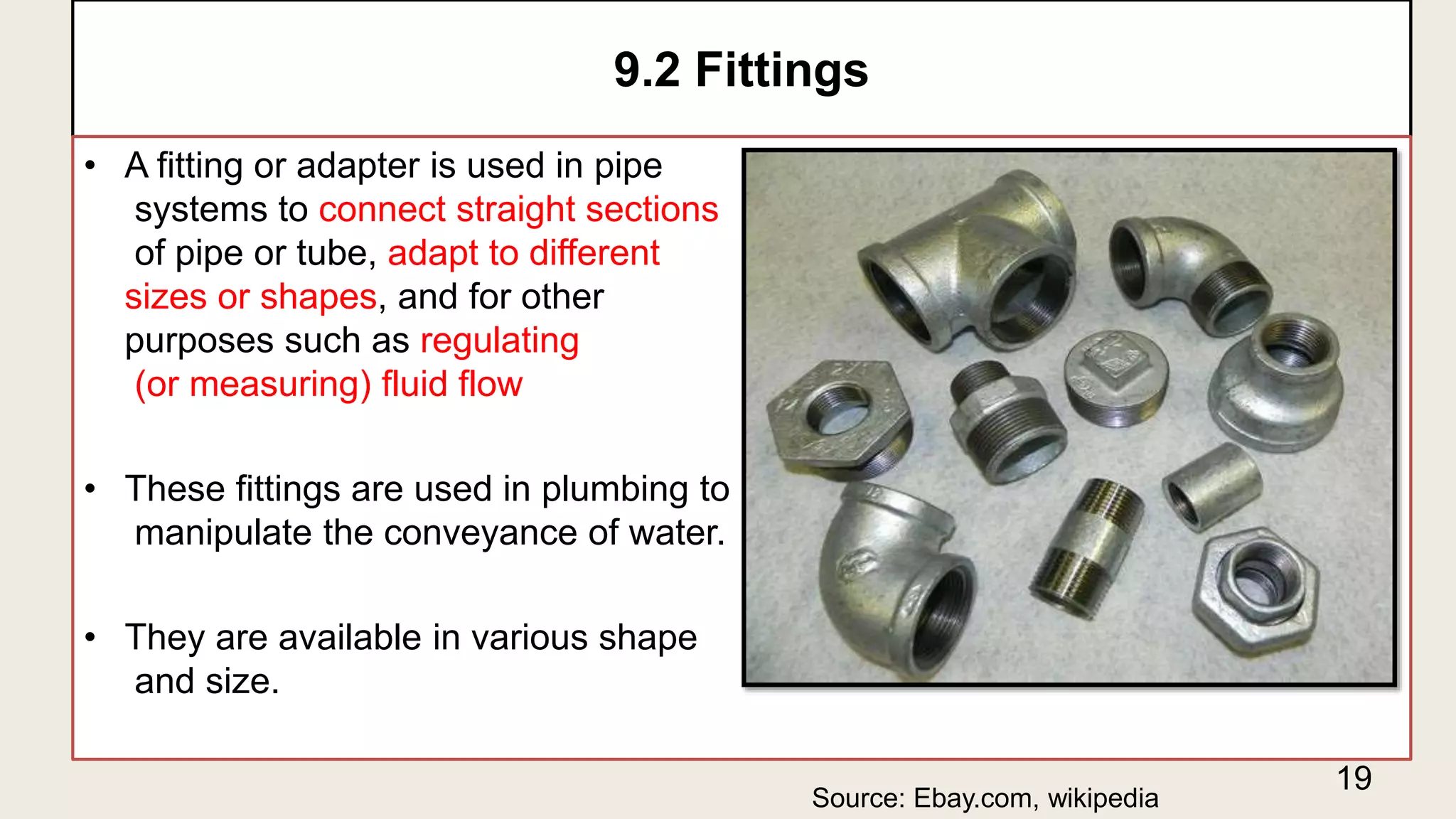 Valve and fittings | PPTX