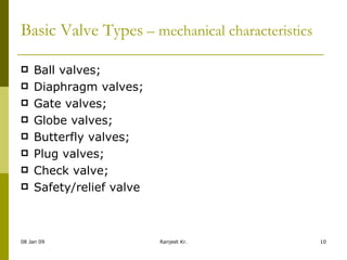 Valve Selection & Sizing | PPT
