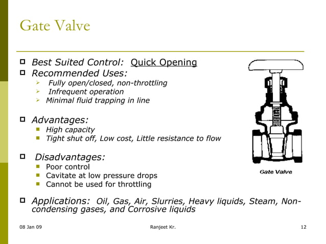 Valve Selection & Sizing | PPT | Physics | Science