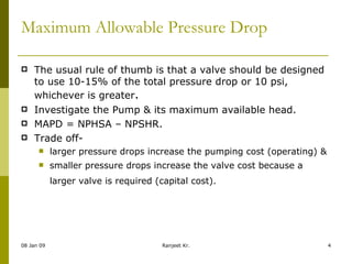 Valve Selection & Sizing | PPT