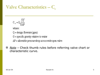 Valve Selection & Sizing | PPT