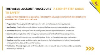 Valve Lockout Devices Types Benefits and Best Practice | PPTX
