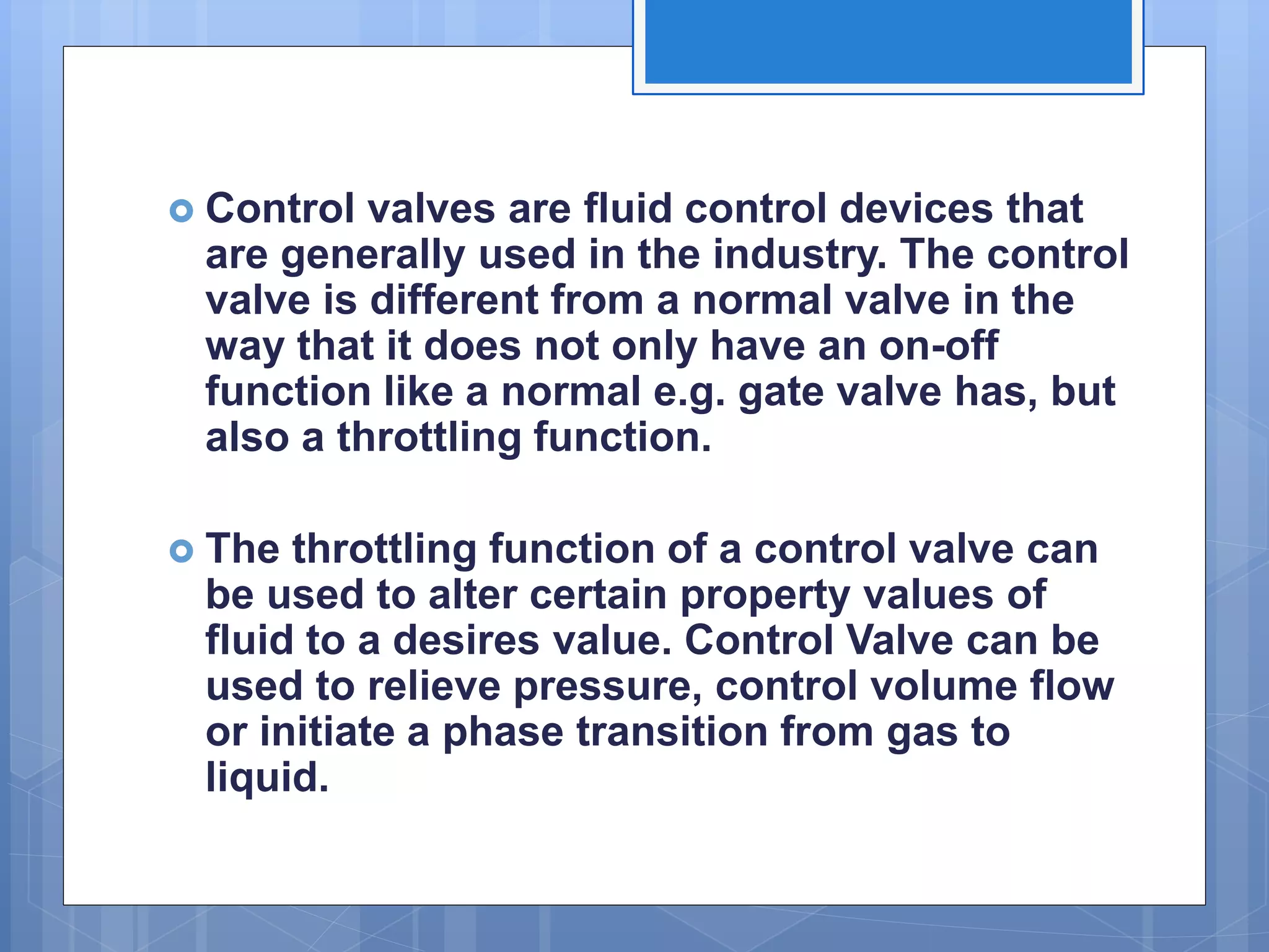 Design and analysis of control valve with a multi stage anti cavitation ...