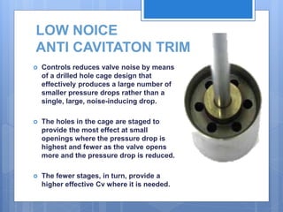 Design and analysis of control valve with a multi stage anti cavitation ...