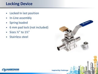 Habonim Valves for the biotech industry | PDF