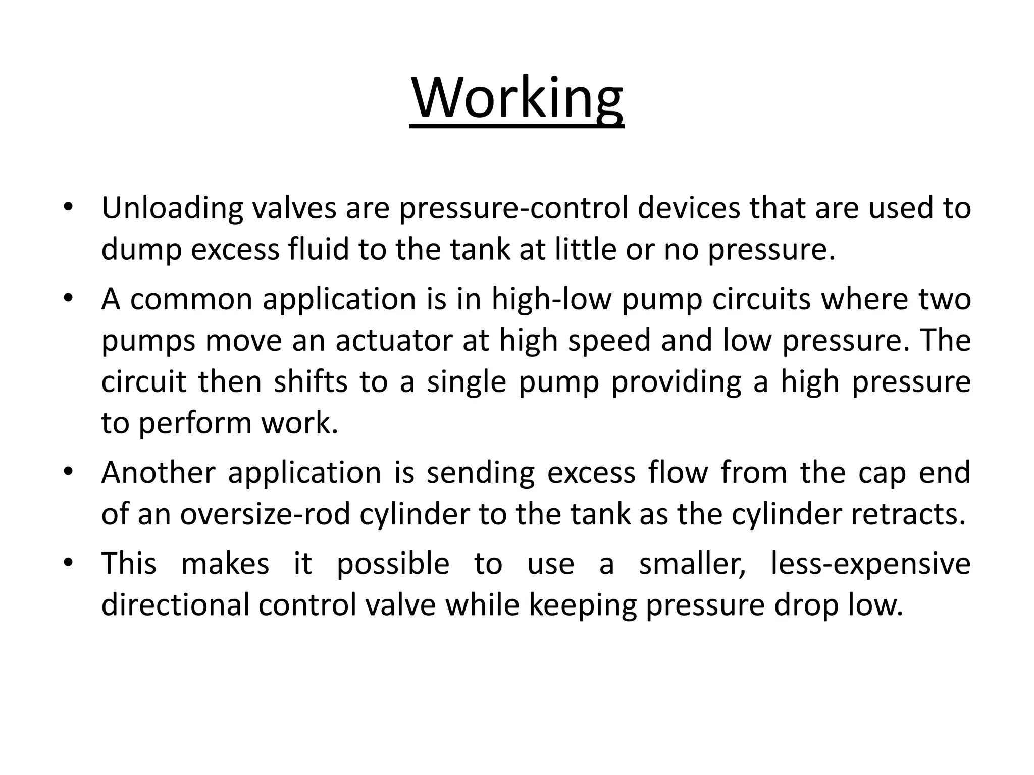 Valves in Mechatronics , Pressure control valves.pptx
