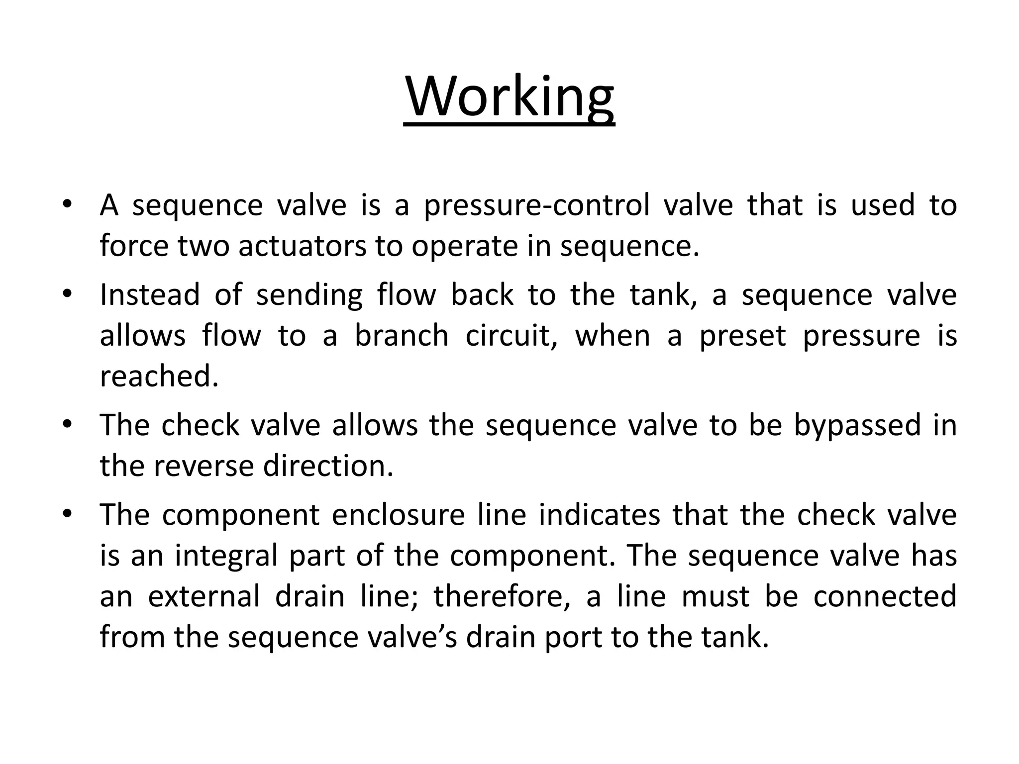 Valves in Mechatronics , Pressure control valves.pptx