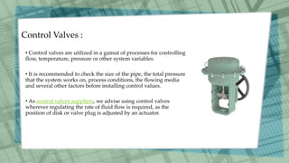 TYPES OF VALVES FOR OIL AND GAS INDUSTRIES | PPTX