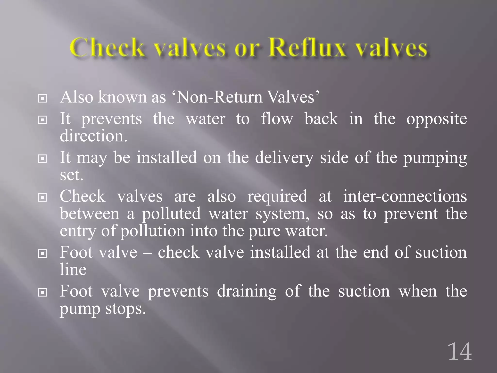 Valves in pipe lines | PPTX