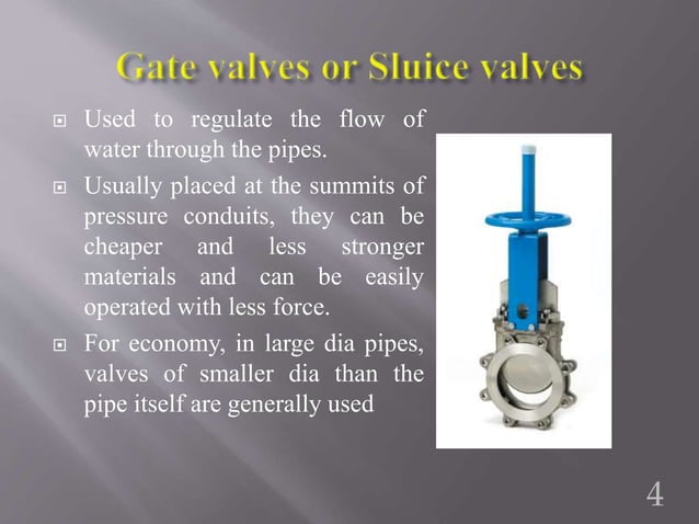 Valves in pipe lines | PPTX | Chemistry | Science