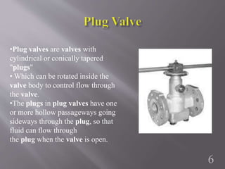 Valves in pipe lines | PPTX