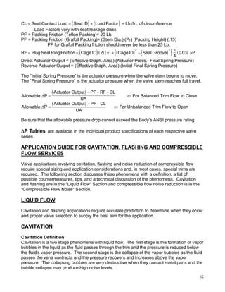 Valve sizing reference | PDF
