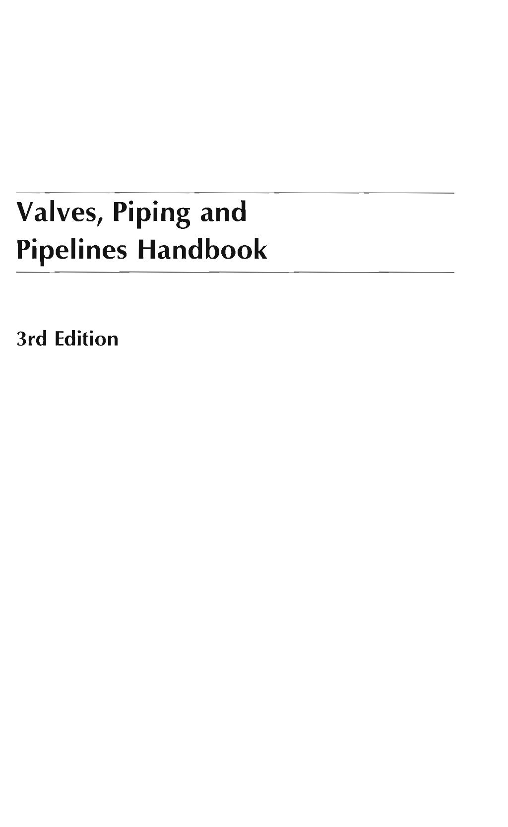 Valves piping handbook | PDF