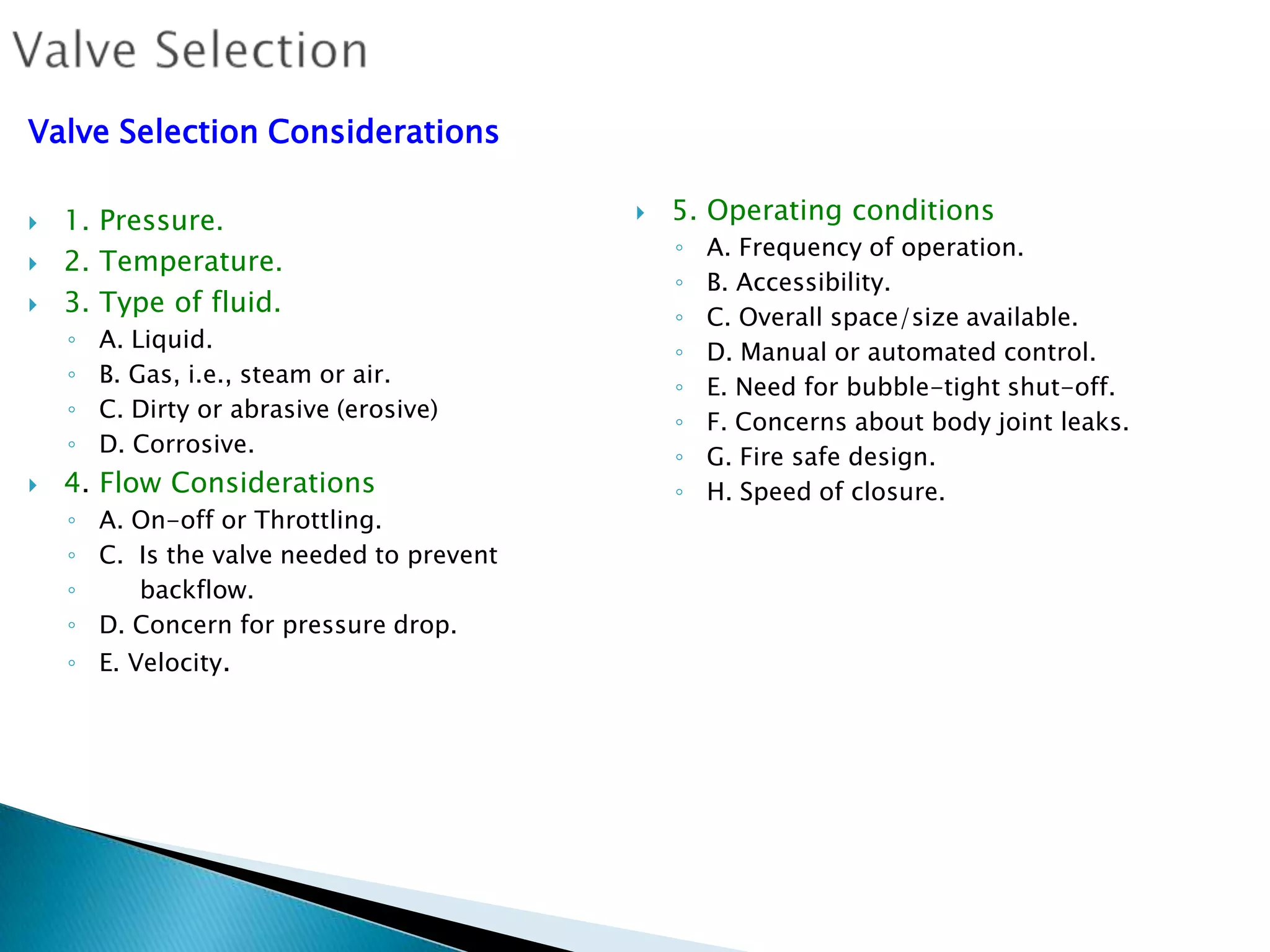 Valves presentation | PPTX