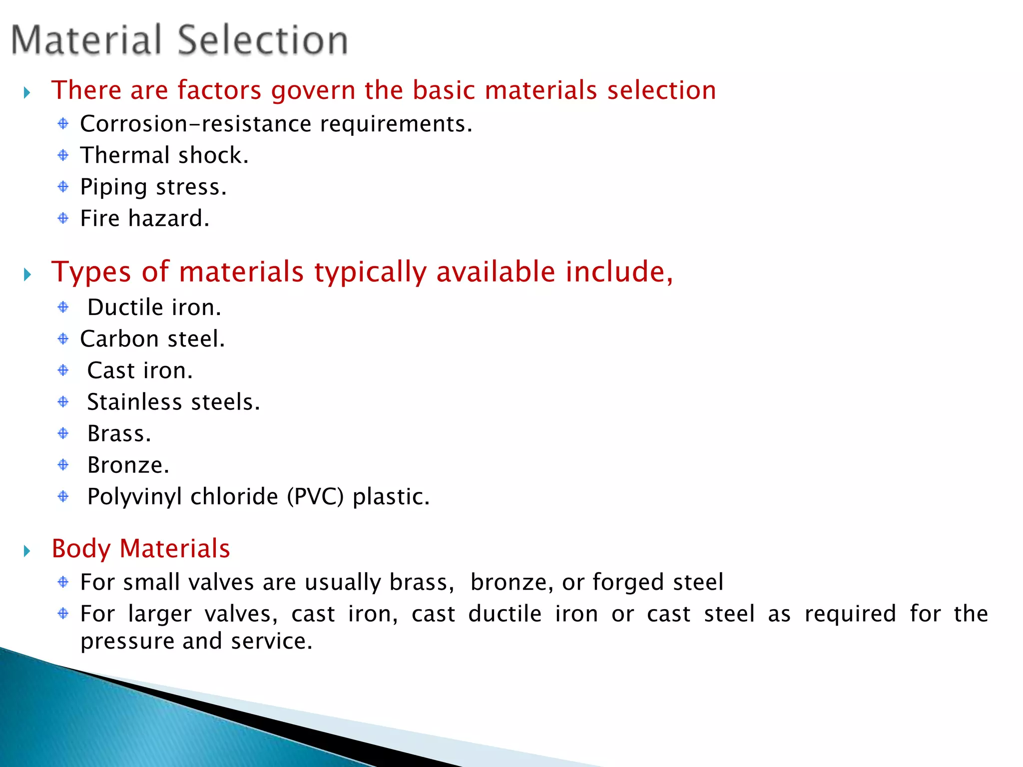 Valves presentation | PPTX