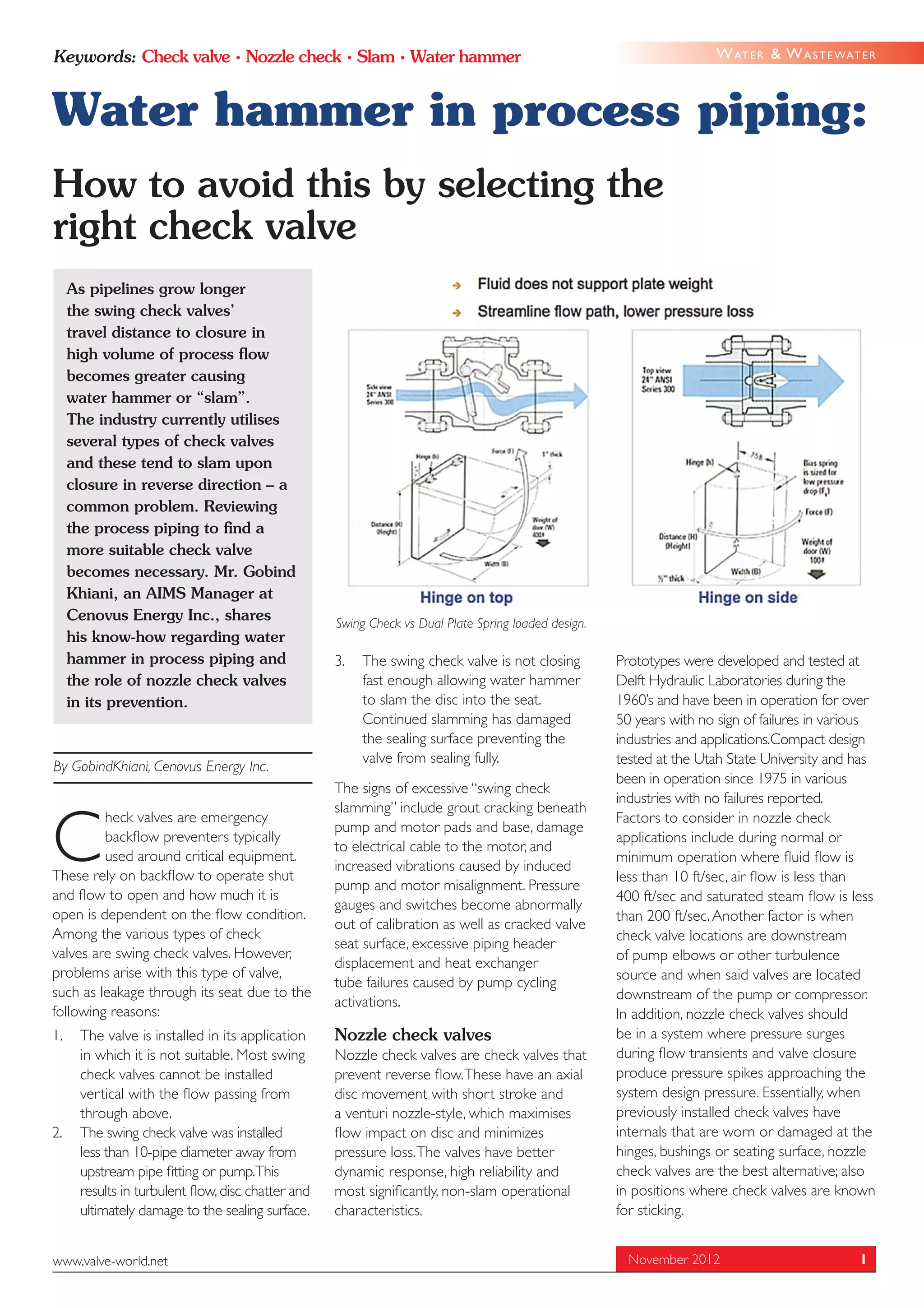 Process Piping and Water Hammer | PDF