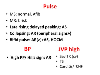 Clinical Approach to Valvular heart dis | PPTX