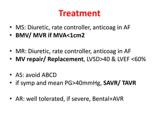 Clinical Approach to Valvular heart dis | PPTX