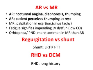 Clinical Approach to Valvular heart dis | PPTX