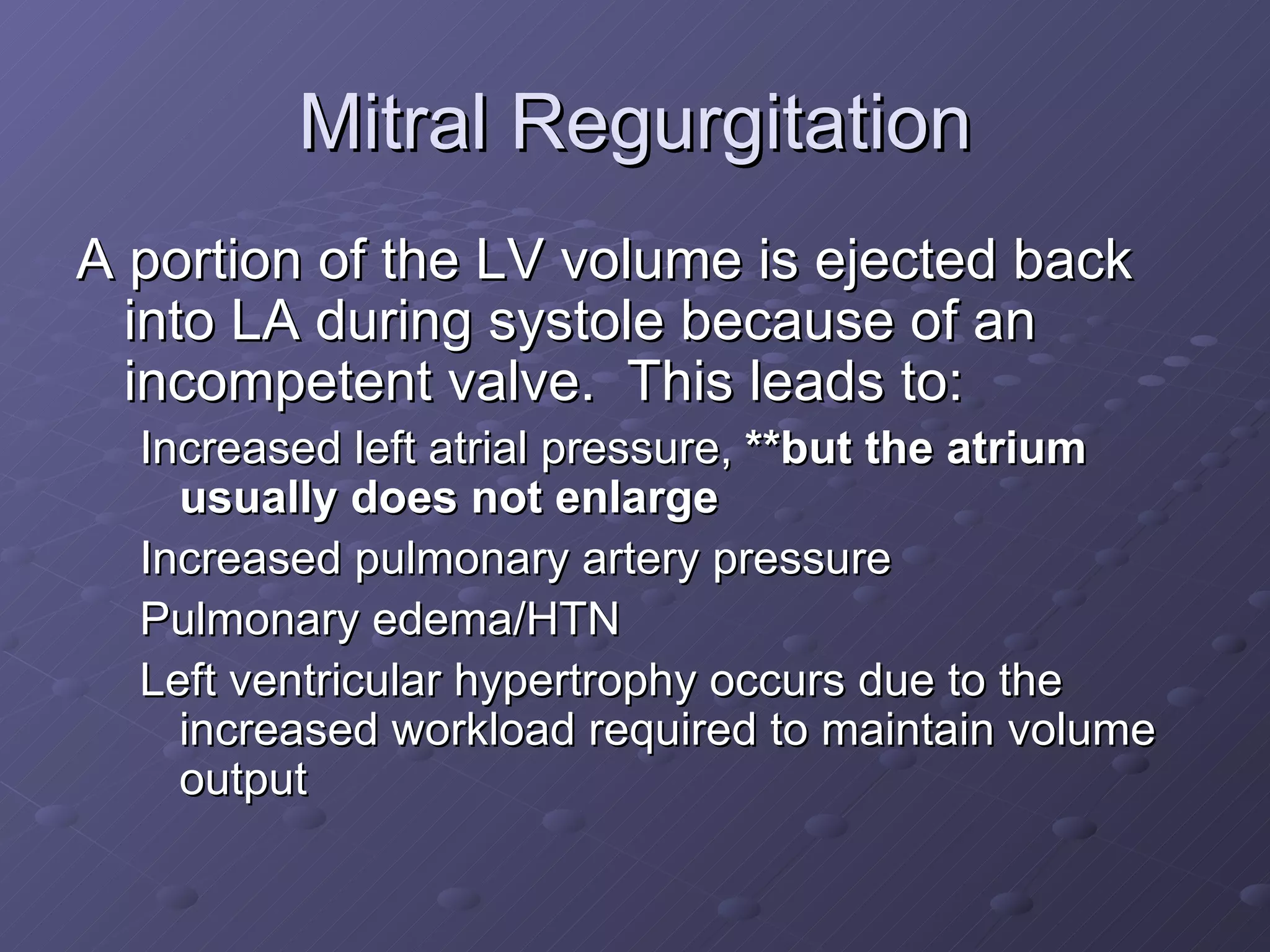 Valvular heart disease and anaesthesia | PPT